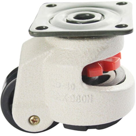 Rubber Foot 40F Level Adjustment Equipment Cart Caster 60Kg Load ...