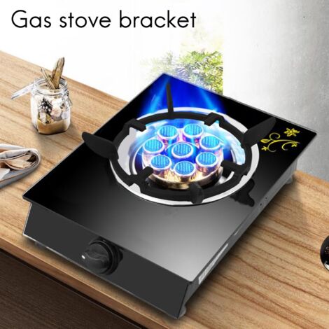 Wok Pan Stand Supports Rack Cast Iron Burners Stove Cookware Ring Gas ...