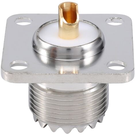 UHF Female SO239 Panel Chassis Mount Flange Deck Solder Cup RF Connector