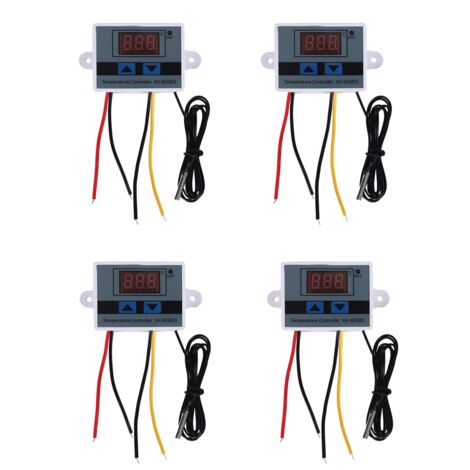4Pcs 220V Ac Digital Led Temperature Controller Xh-W3001 for Incubator Cooling Heating Switch ...