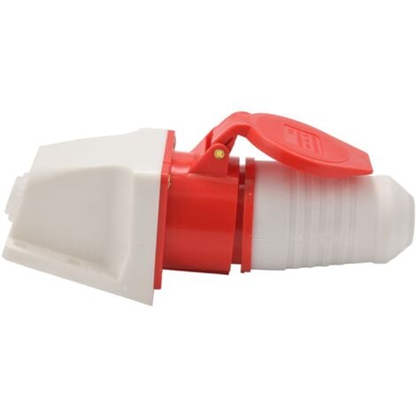 16 Amp 5 pin Plug & Socket Weatherproof IP44 3 Phase 380-415v 3P + N ...