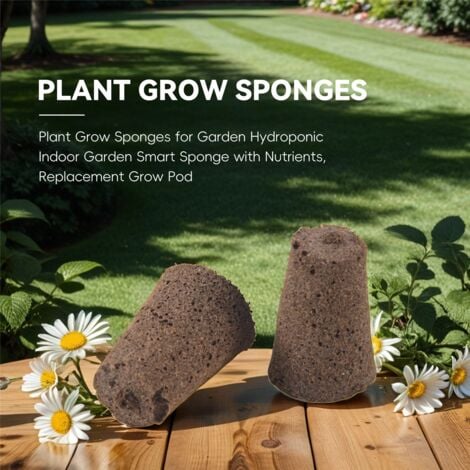 Plant Grow Sponges for Garden Hydroponic Indoor Smart Sponge with ...