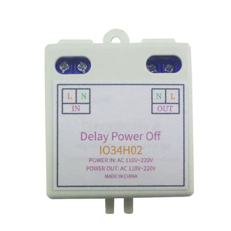 AC 120V 220V Time Delay Relay Power on OFF Switch 1-480Min Adjustable ...