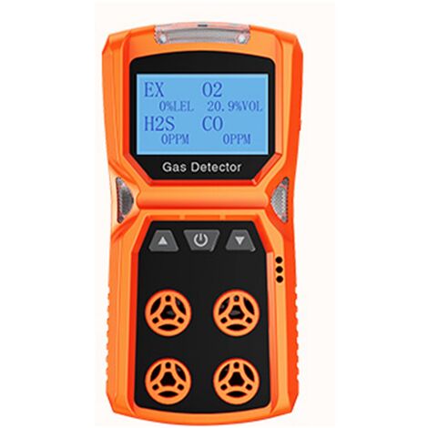Multi Gas Detector Meter O2 H2S CO LEL 4 in 1 Oxygen Hydrogen Sulfide ...