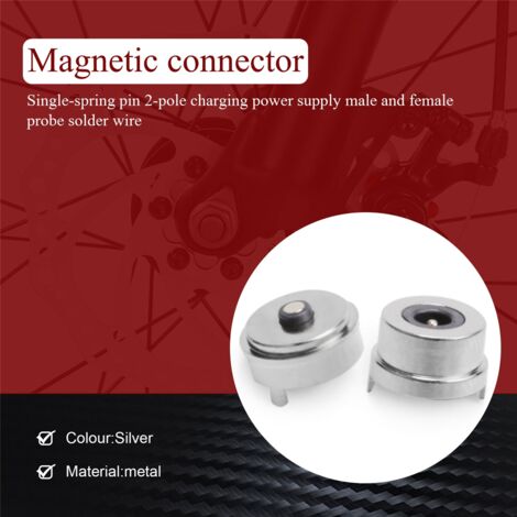 Magnet Spring-Loaded Pogo Pin Connector Single Spring 2 Poles Charge ...