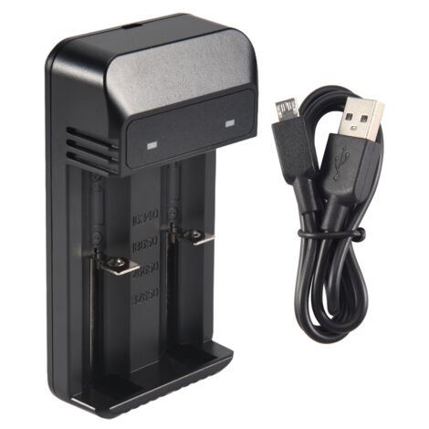 Dual Solts Smart Charger for 32650 26650 18650 17670 16340(Cr123A ...