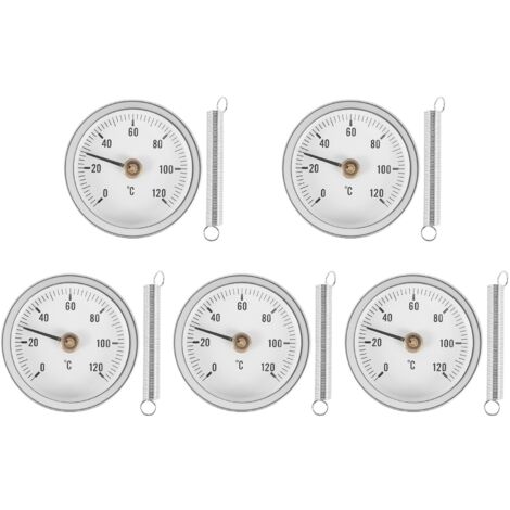 63mm Pipe Clip-on Dial Thermometer Temperature Round Plate Gauge with ...