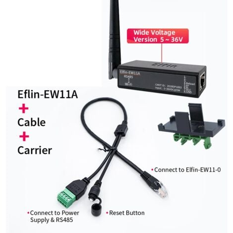 Serial Port RS485 to WiFi Device Server Module Converter -EW11A-0 Modbus Protocol Data Transfer Via