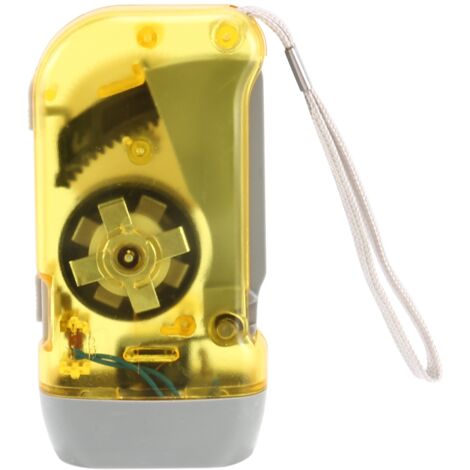 3 LED Dynamo Wind Up Flashlight Hand-pressing Crank No Battery Torch