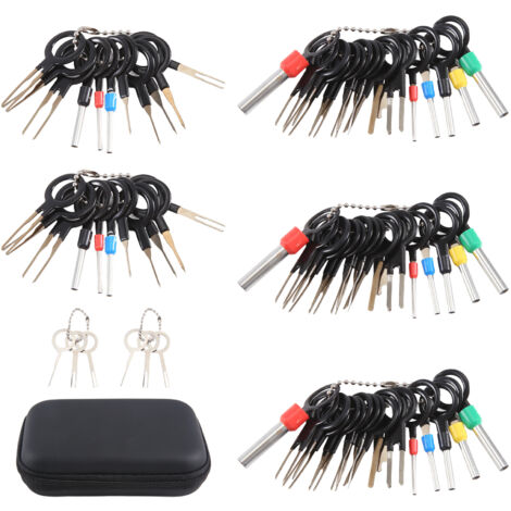 82PCS Terminal Extractor Removal Tool Kit Depinning Key Set for Car ...