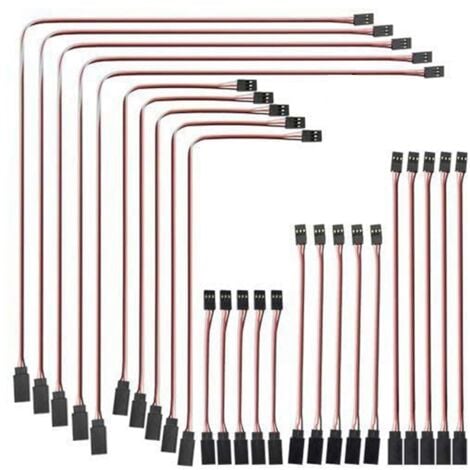 25 Pcs JR Style Servo Extension Cable,Servo Cables,Male to Female Plug, RC Lead Wire for Car