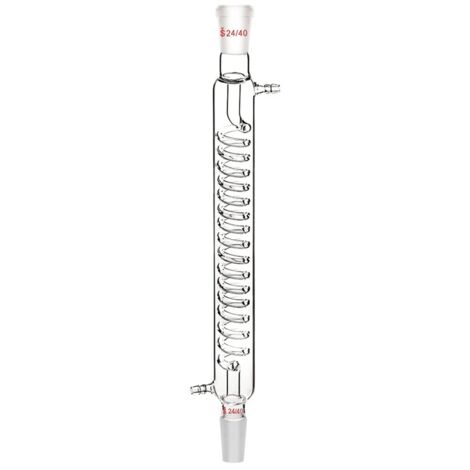 Borosilicate Glass Condenser with 24/40 Fitting 300mm Jacket Length ...
