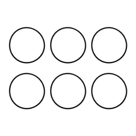 6Pcs for CLX200K Pool Chlorinator Cover O-Ring CL200 CL220 (Black)