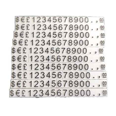 Price Tags Display-Cubes Adjustable Number Counter Stand Label Sale ...