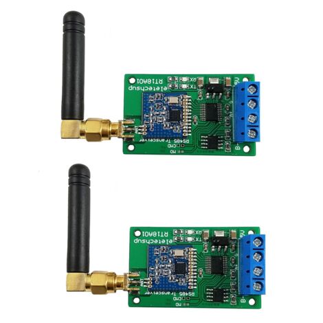 2Pcs RT18A01 RS485 Transceiver Wireless Repeater 485 Master-Slave ...