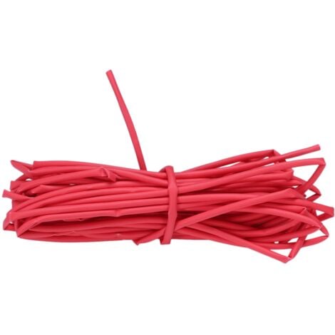 Wire Wrap 1mm Dia Red Heat Shrinkable Tube Shrink Tubing 4 Meters