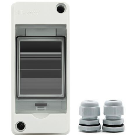 HT-2 IP65 Waterproof Distribution Breaker Box Panel Installation 2 WAY ...