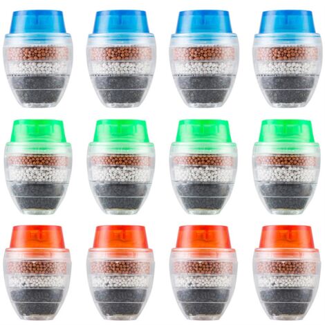 12PCS 5 Layers Water Filter for Home Purifier Activated Carbon ...