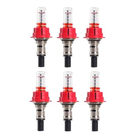 6 Pcs Underfloor Heating Manifold Flow Meter, Visual Monitoring ...