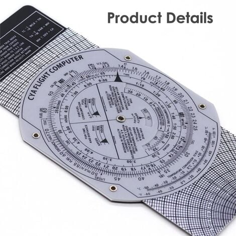 E6B Flight Computer Aviation Plotter Circular Slide Rule Used in ...