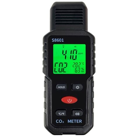 3 in 1 CO2 Meter Air Quality Monitor Handheld 5000Ppm Measurement Carbon Dioxide ℃/℉ Detector S8601