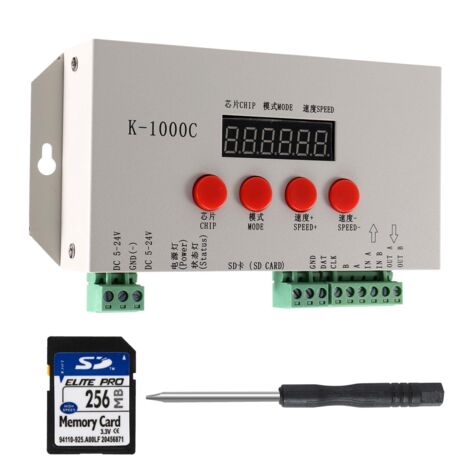 K-1000C Controller K1000C WS2812B WS2811 APA102 T1000S WS2813 LED 2048 ...