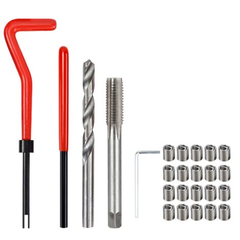 M7 Car Drill Bit Tool Metric Thread Repair Insert Kit Helical Coil ...