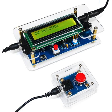 DIY CW Trainer Decoder Kit Morse Code Reader LCD Display Radio Circuit ...
