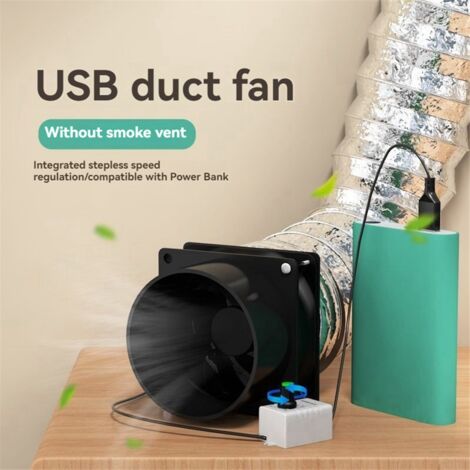 USB Speed Control Fan Smoke Absorber Fume Extractor Pipe Duct Exhuast ...