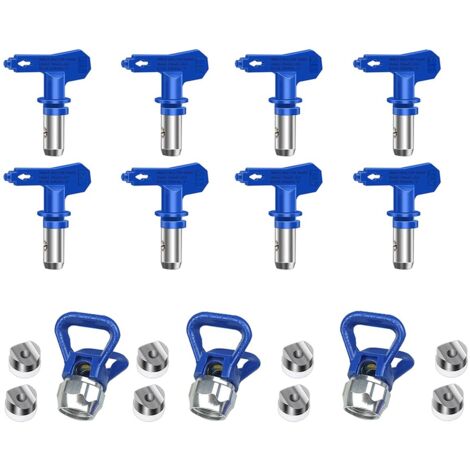 8Pcs Airless Paint Nozzles Set Reversible Tips Sprayer Nozzle Spraying ...