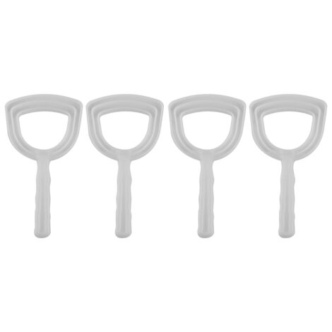 Meat Scraper Bone Dust White Poly Remover Square