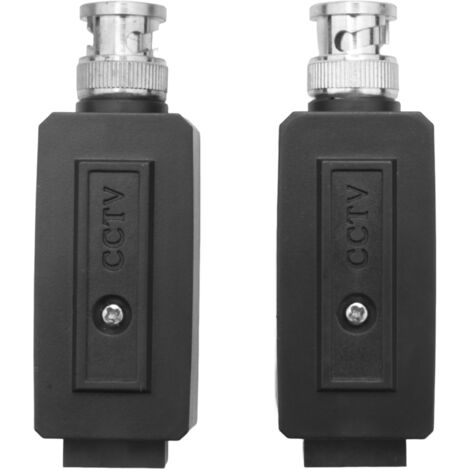 CCTV Camera Coax BNC RJ45 UTP Cat5 Active Video Balun Transceiver Pair