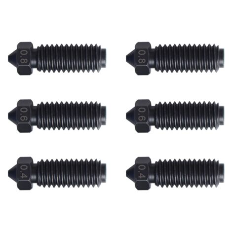 For 3 Hardened Steel Nozzle Printer High Flow Nozzles for 3D