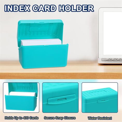 Index Card Holder Box 3x5In, Flash Note Organizer Case, 3x5 Storage ...