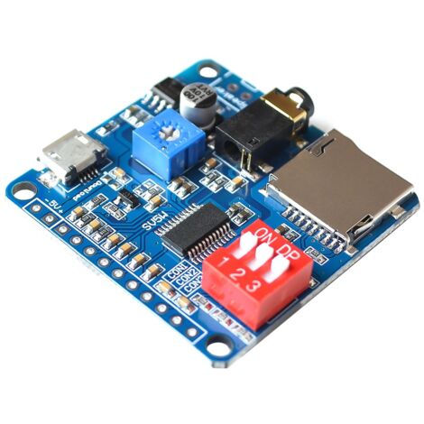 Voice Sound Playback Module MP3 Player UART I/O Trigger Class D ...
