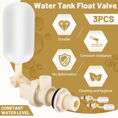 3 Pack Float Valve for Automatic Waterer Bowl Horse Cattle Goat Sheep Pig Dog Water Trough Farm ...