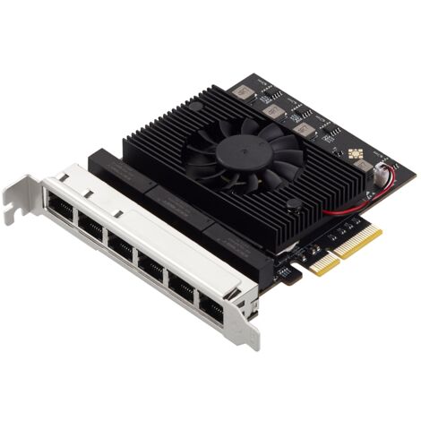 6 Ports PCIe 2.5 Gigabit Network Card RJ45 2500Mbps NIC Realtek 8125B ...
