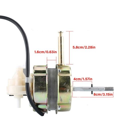 Energy Efficient Motor for Standing Fans with Powerful 3 Speed Adjust ...