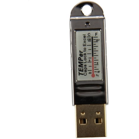 Gold TEMPer PC Laptop USB Sensor Thermometer Temperature Data Logger Recorder