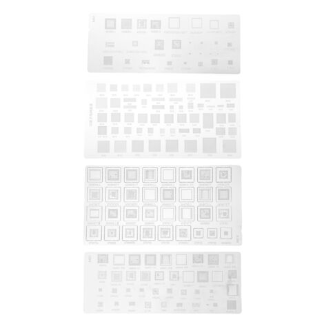4PCS Universal BGA Stencil for MTK CPU RAM PM Power IC Reball Pin ...