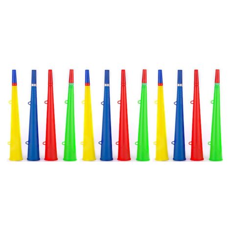 12pcs Stadium Horn Football Fan Trumpet Plastic Sports Event Cheering Props
