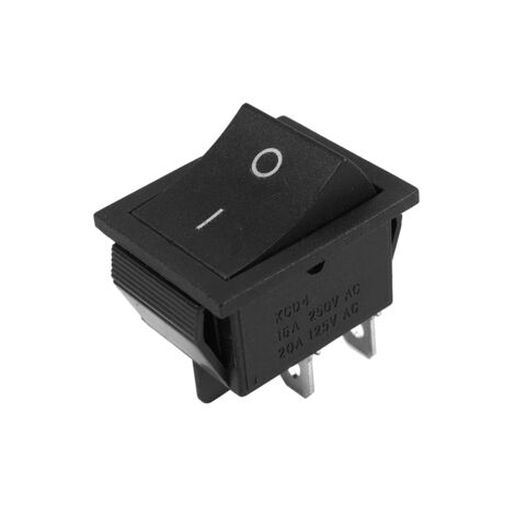 AC 250V 16A 4 Pin ON/OFF I/O 2 Position DPST Snap in Boat Rocker Switch ...