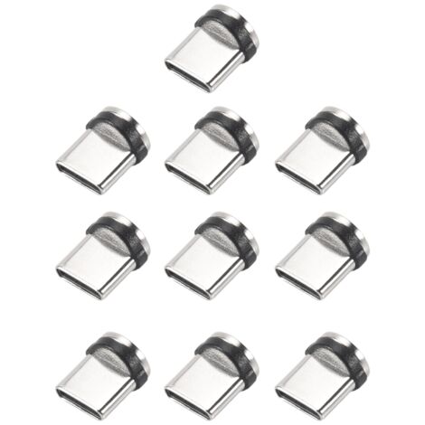 10PC/SET Round Magnetic Cable Plug 8 Pin Type-C Plugs Fast Charging ...