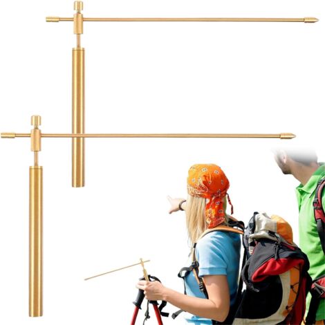 Dowsing Rods Copper 1 Pair Smooth Rotation Divining Solid Spiritual ...