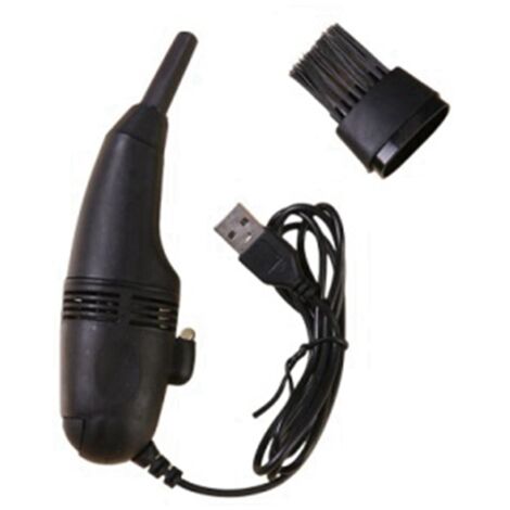 Computer Vacuum Cleaner, Keyboard Cleaner Mini USB Sewing Machine Black