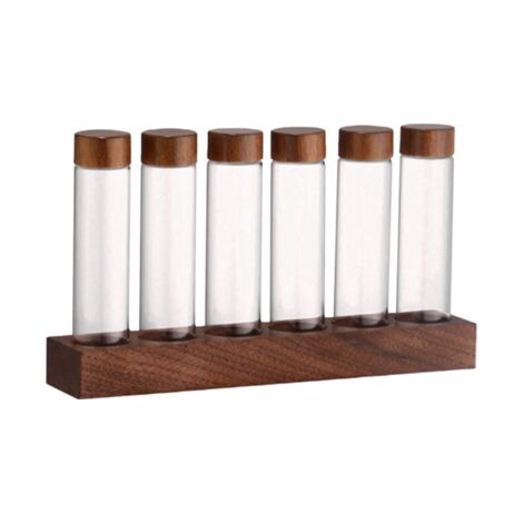 Glass Test Tube Display Stand Tools Single Storage Coffee Bean ...