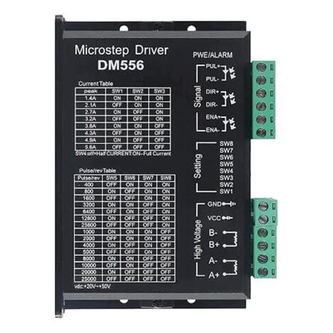 DM556 CNC Digital Stepper Motor Driver 2-Phase 20-50V DC Max 5.6A 128 Subdivision for