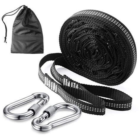 Adjustable Hammock Straps with Buckle Loops Outdoor Tree Hanging Aerial ...