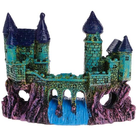 Castles Aquarium Ornament Resin Mythical Magic Castles Decorations Fish ...