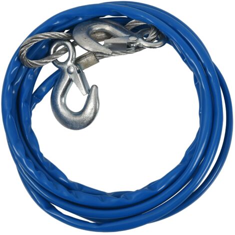 Heavy Duty Tow Ropes 4M 5 Tons Wire Cable High Strength Hook Steel Wire ...